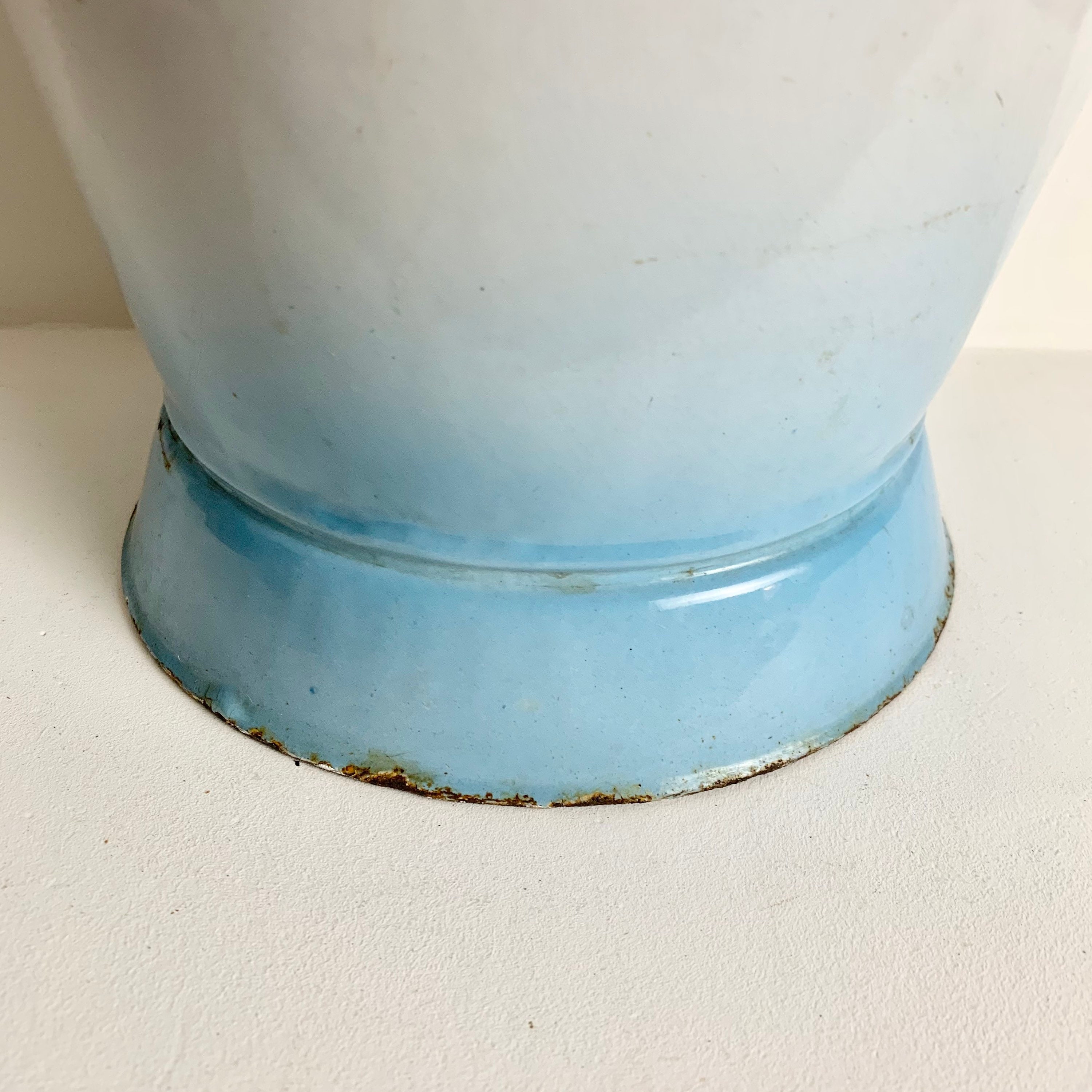 HOLD 4 sjfrye - Rare Large French Antique Enamel Watering Can - Ombre ...
