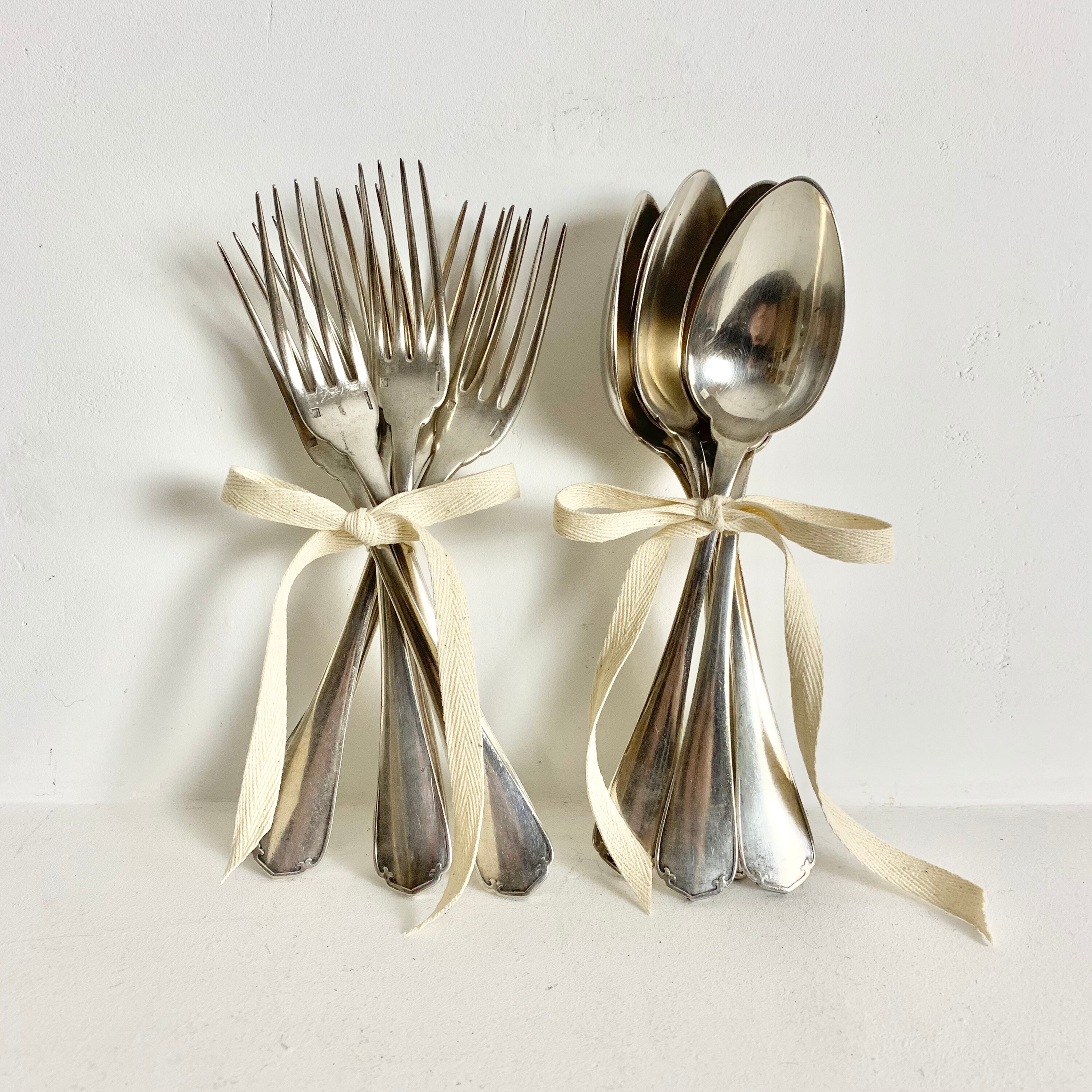 Christofle Antique French Silverware - Model Japonais - 12 Total Shabby ...