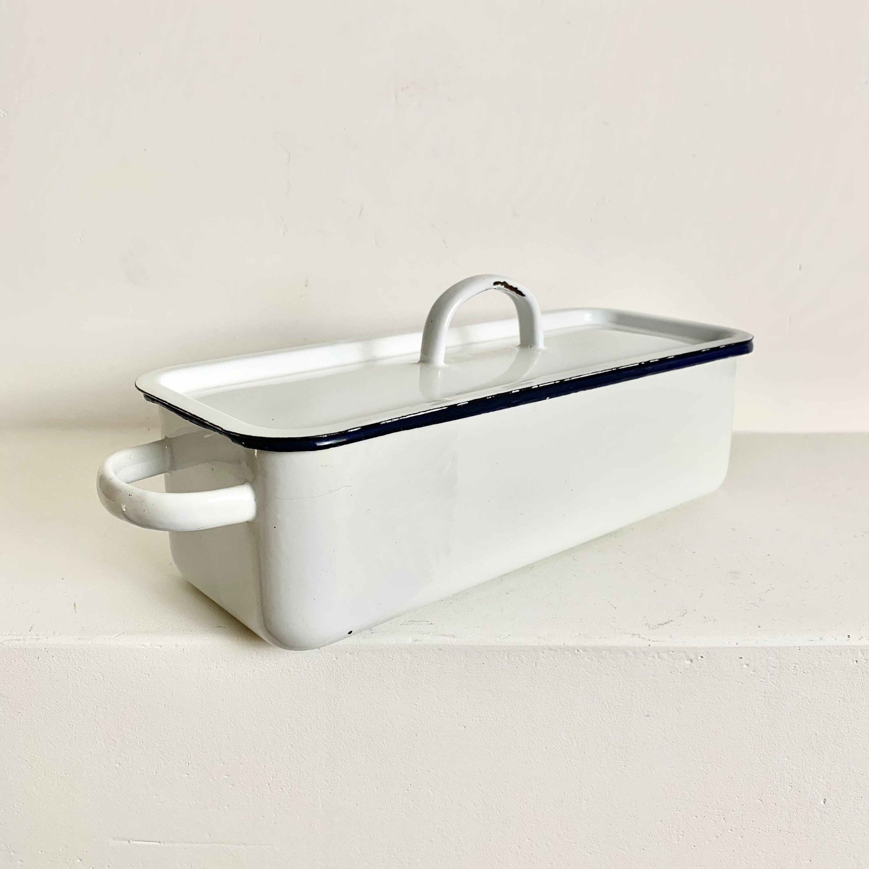 French Vintage White Enamelware Fish Poacher - Fish Cooker - Fish ...