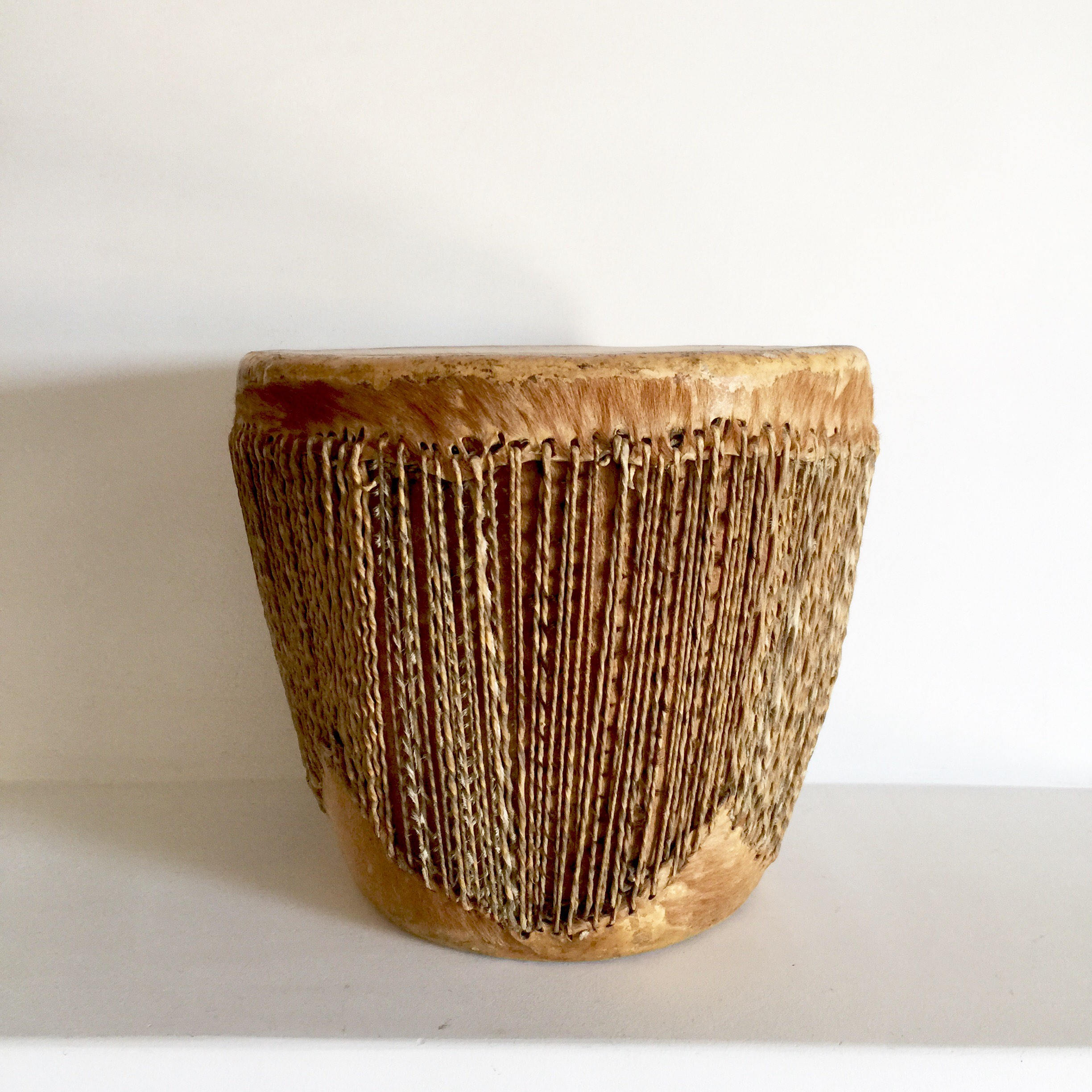 Vintage African Drum - Bongo Drum - Vintage Instrument - Boho Drum ...