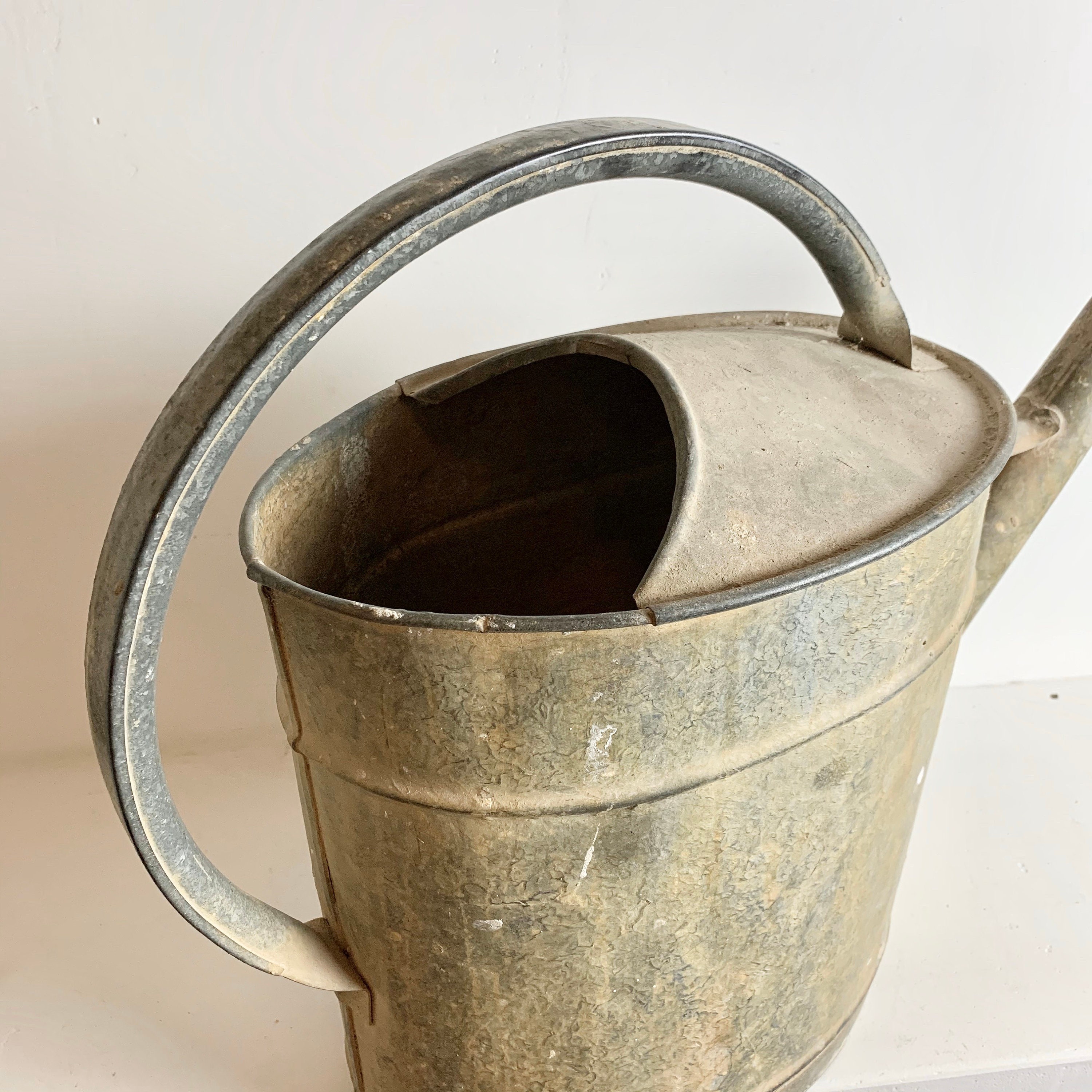 French Antique Zinc Watering Can - Galvanized Watering Can - French ...