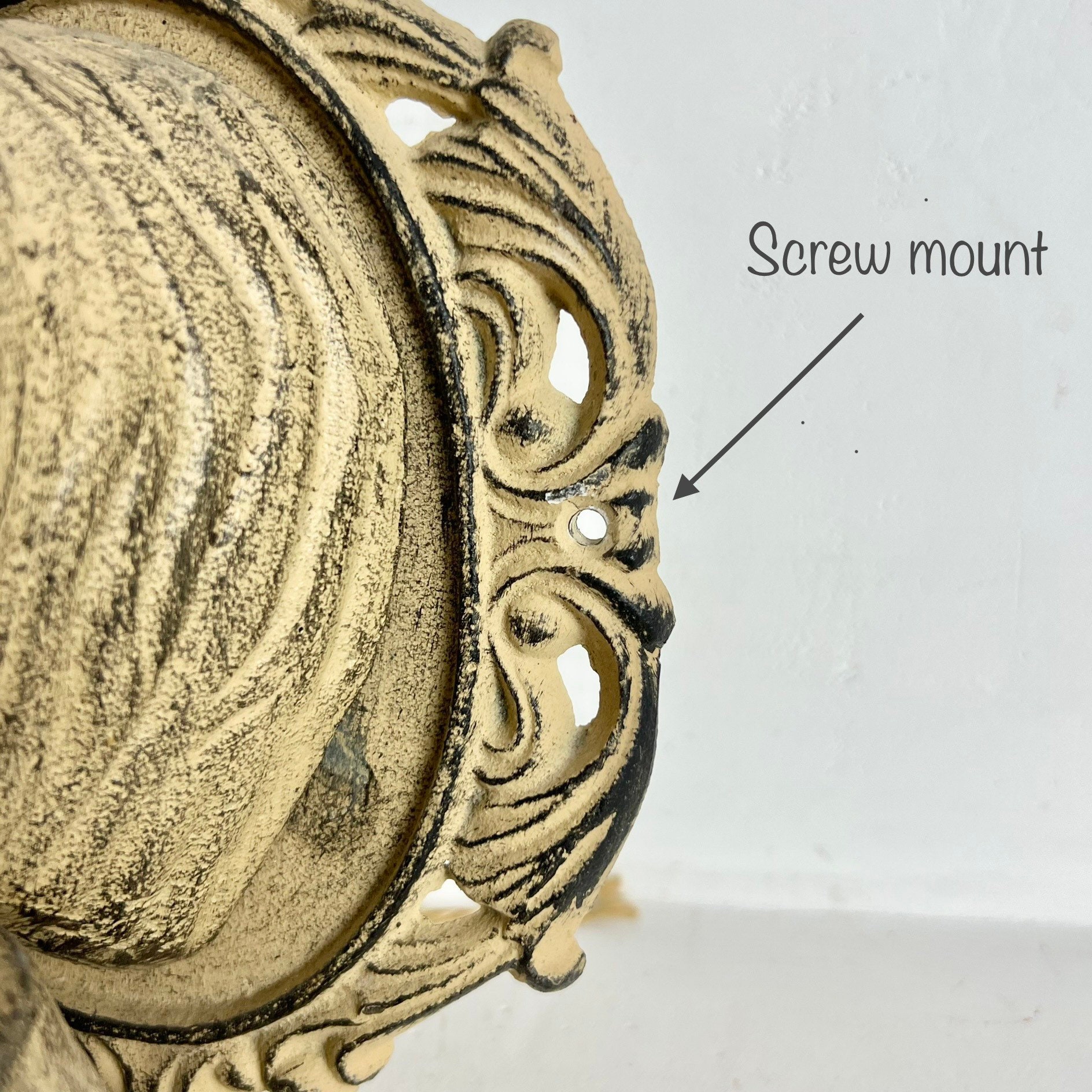 French Vintage Iron Cow Door Bell - Cow Gate Bell - Cast Iron Cow Head ...