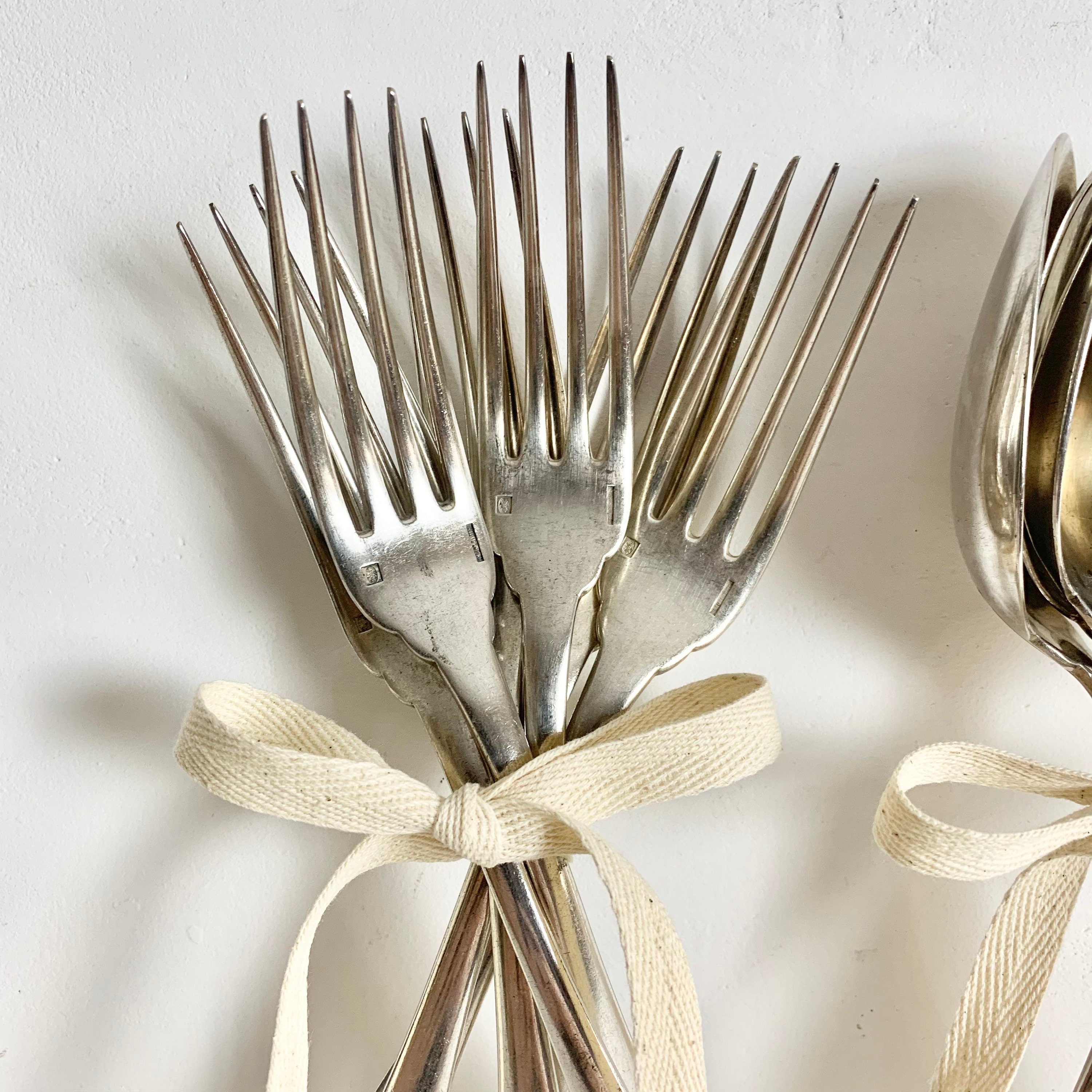 Christofle Antique French Silverware - Model Japonais - 12 Total Shabby ...