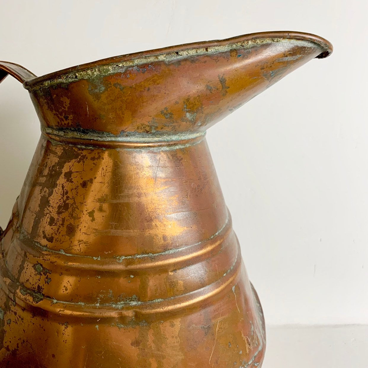 Exceptional French Antique Copper Pitcher - Antique French Copper Jug ...
