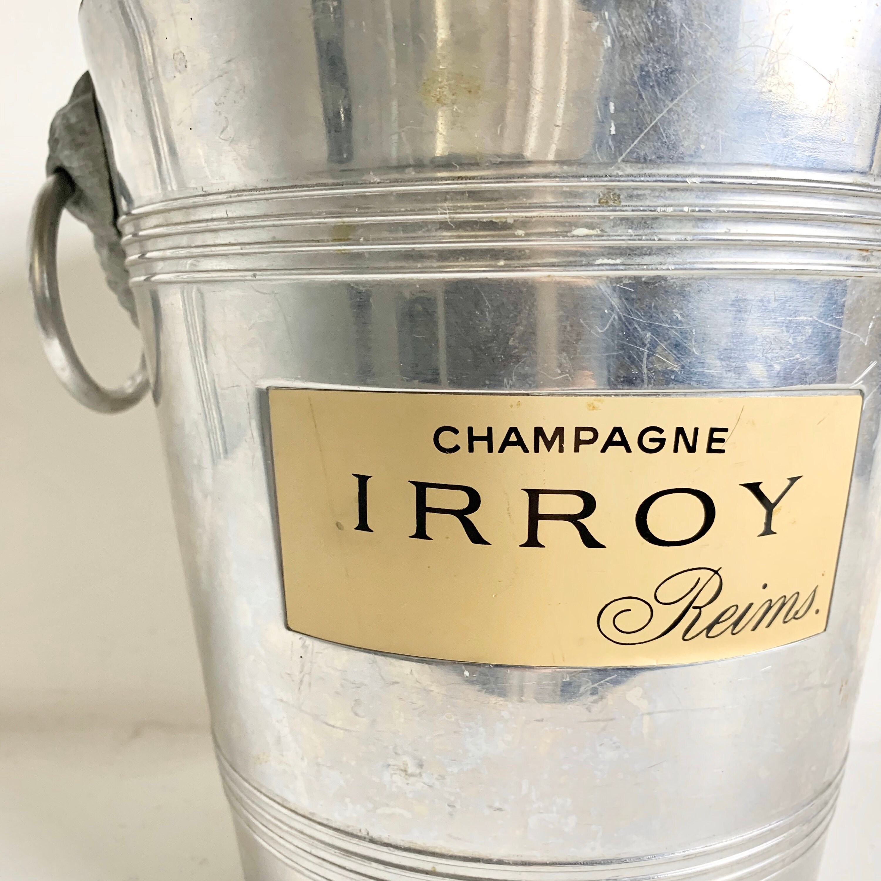 French Vintage Champagne Bucket - Champagne Irroy Reims Bucket ...