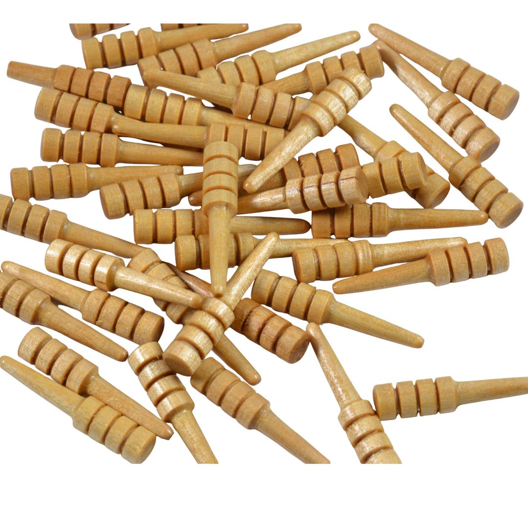 Wooden Cribbage Pegs - Made in USA - Clear Coated - Etsy