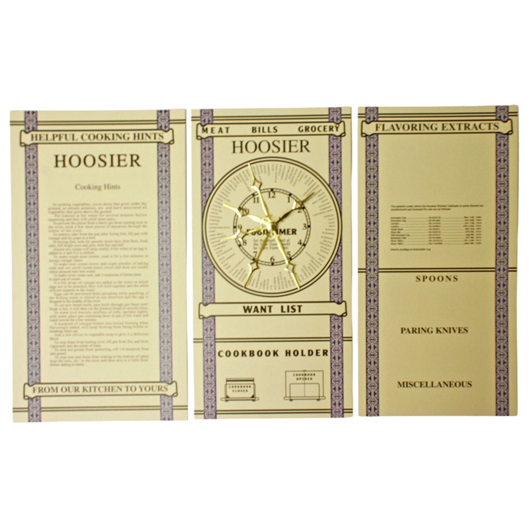 Hoosier Door Chart - Card Set - for Hoosier Kitchen Cabinets ...