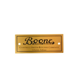 Boone Campbell-smith-ritchie Cabinet Label for Hoosier Style Cabinets ...