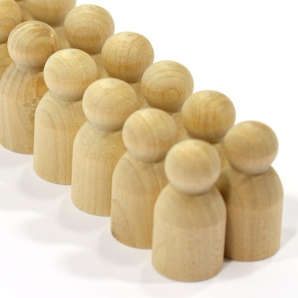 Wooden Peg People - Etsy