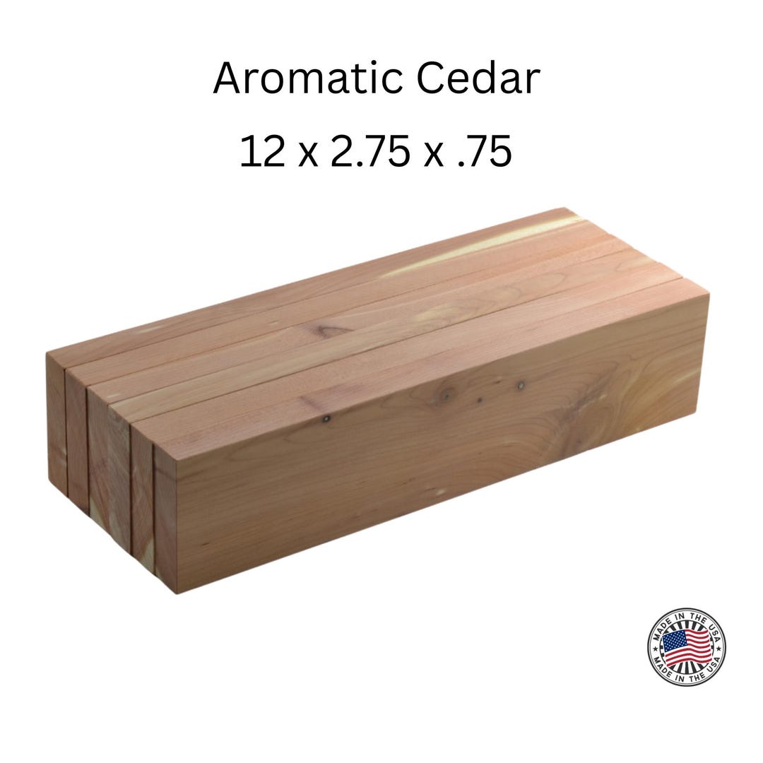 Qty 6 Boards - Aromatic Red Cedar Planks, 12 X 2.75 X .75 Inches ...