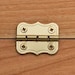 Qty 2 to 50 - Brass Plated Small Box Hinges for Jewelry Boxes and Small ...