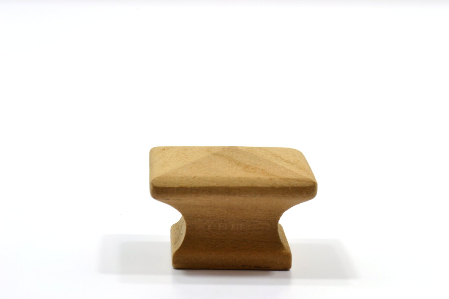 Unfinished Cherry Mission Style Knobs With Brass Insert - Etsy