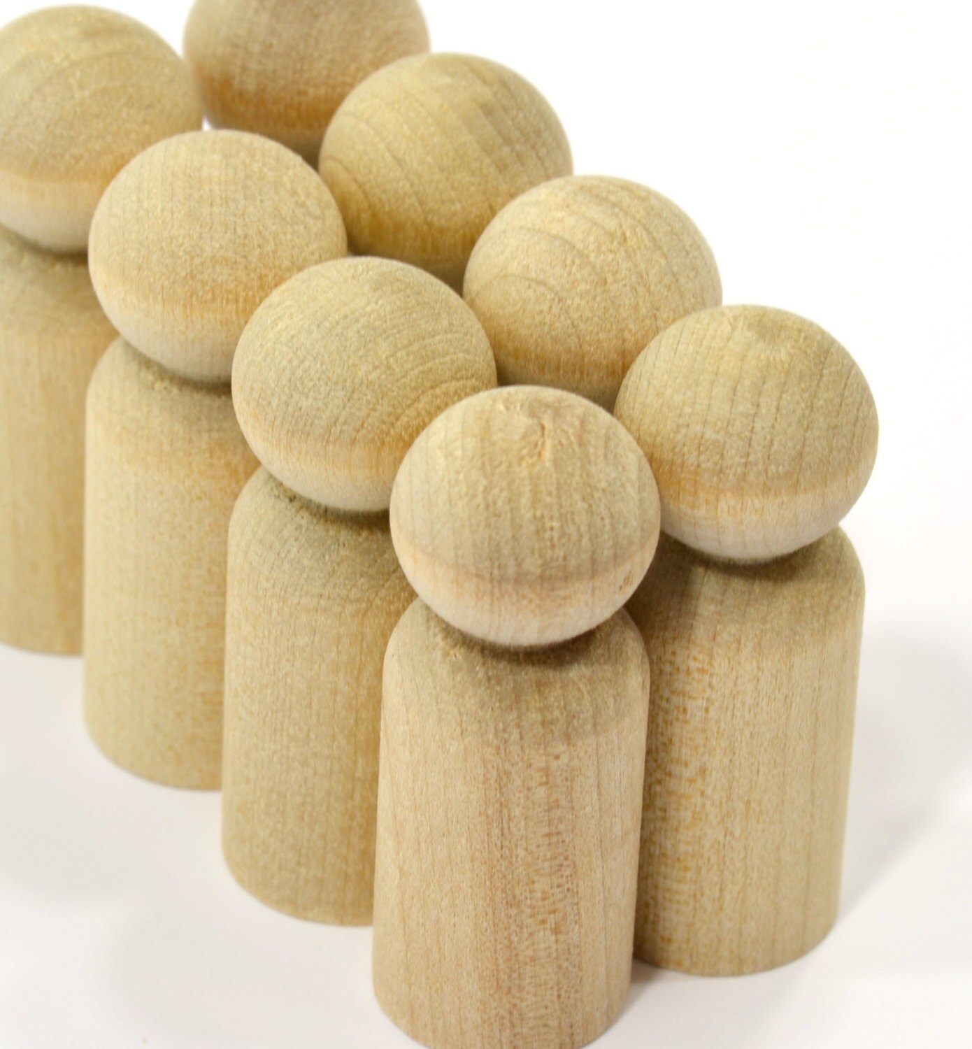 12 Pack Boy or Brother Wooden Peg Dolls Small Man Peg Dolls | Etsy
