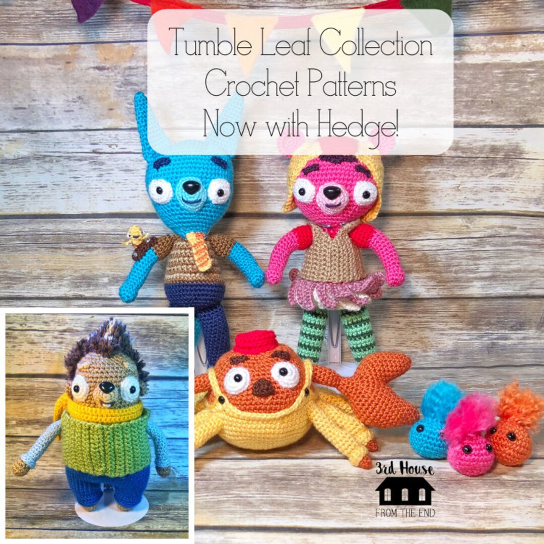 CROCHET PATTERN Tumble Leaf Toys Collection Crochet Patterns Tumble ...