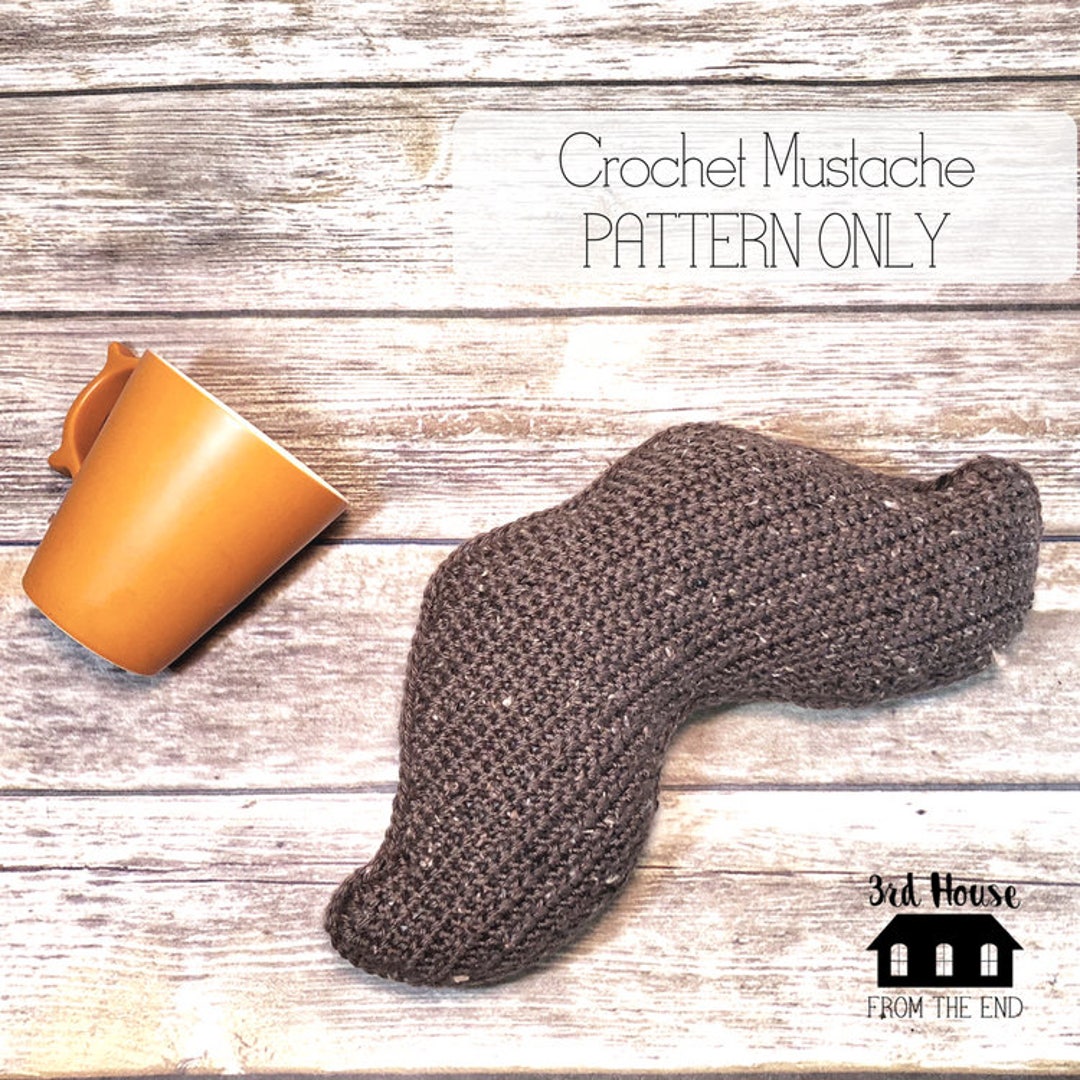 CROCHET PATTERN Mustache Crochet Pattern - Pattern Only - Valentine's ...