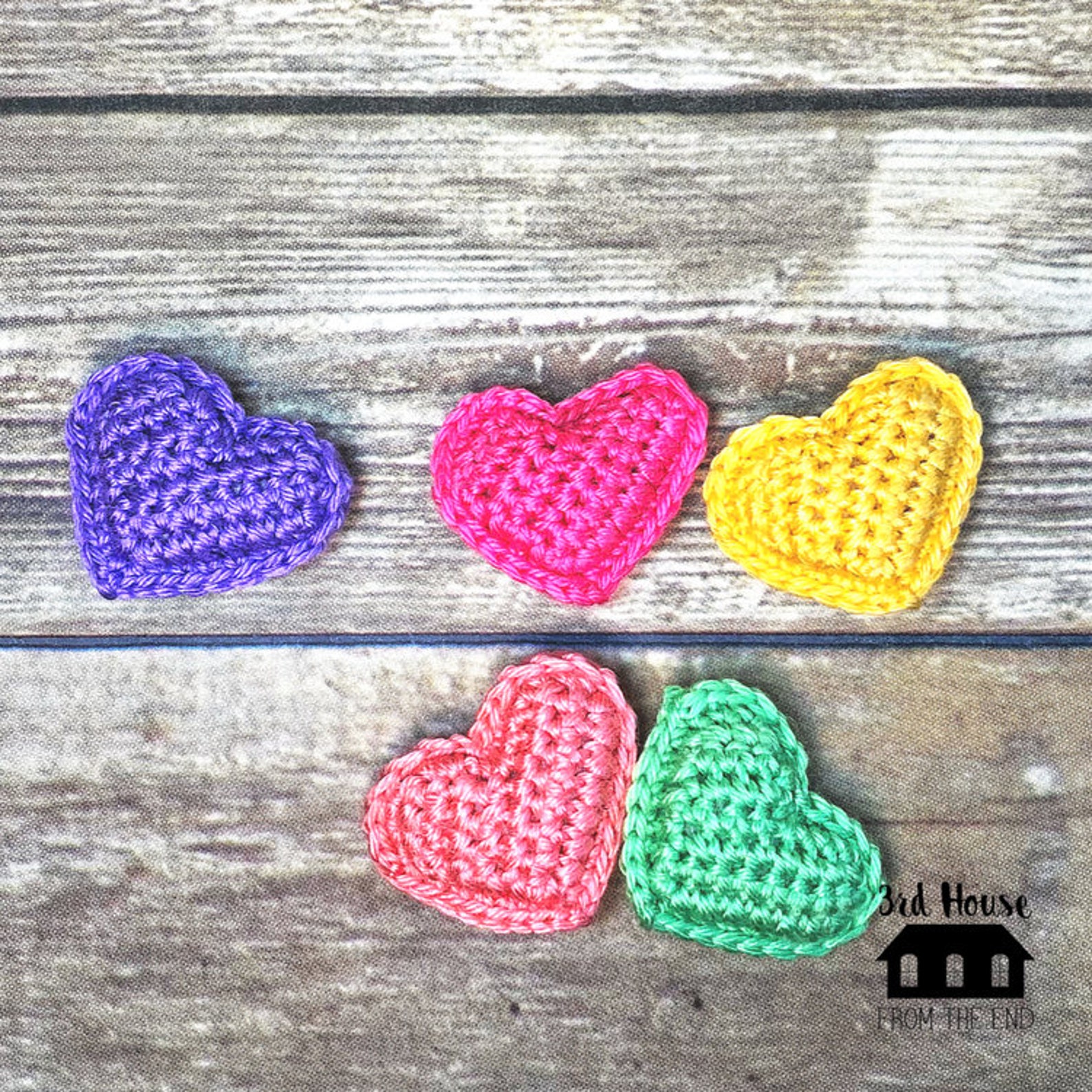 CROCHET PATTERN Mini Heart Crochet Pattern Valentine's | Etsy