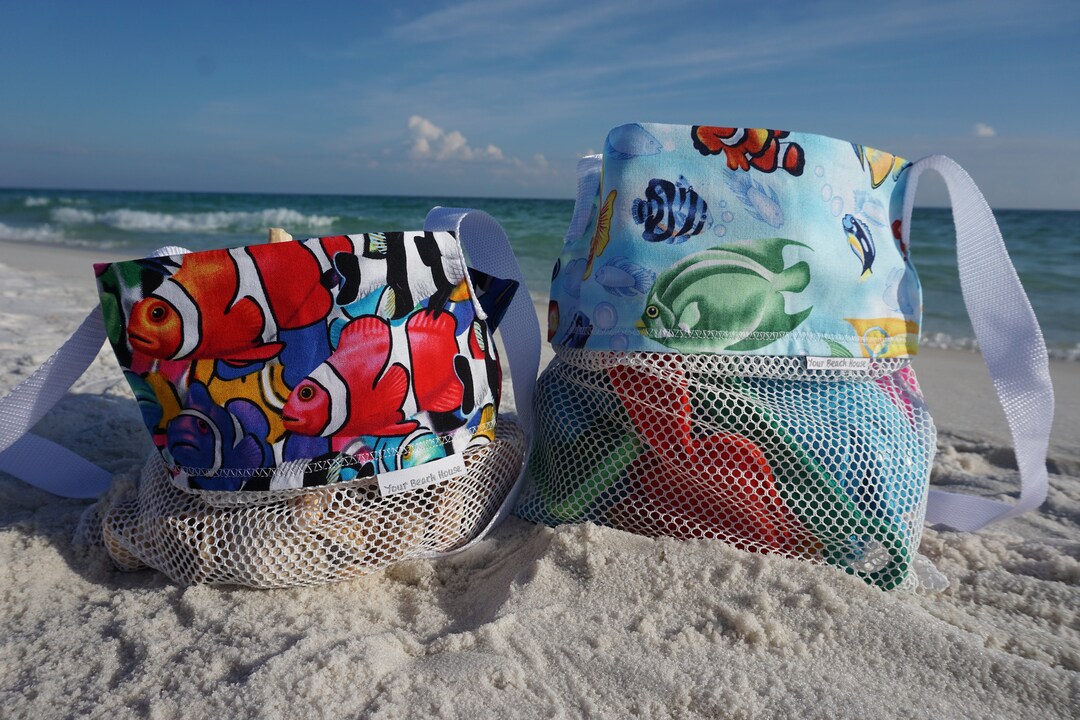 Tropical Fish Seashell Bag, Shell Collecting Bag, Scallop Bag, Adult ...