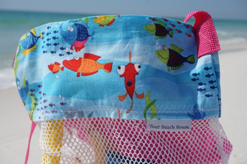 Fish Seashell Bag, Shell Collecting Bag, Scallop Bag, Adult, Kids, Mesh ...