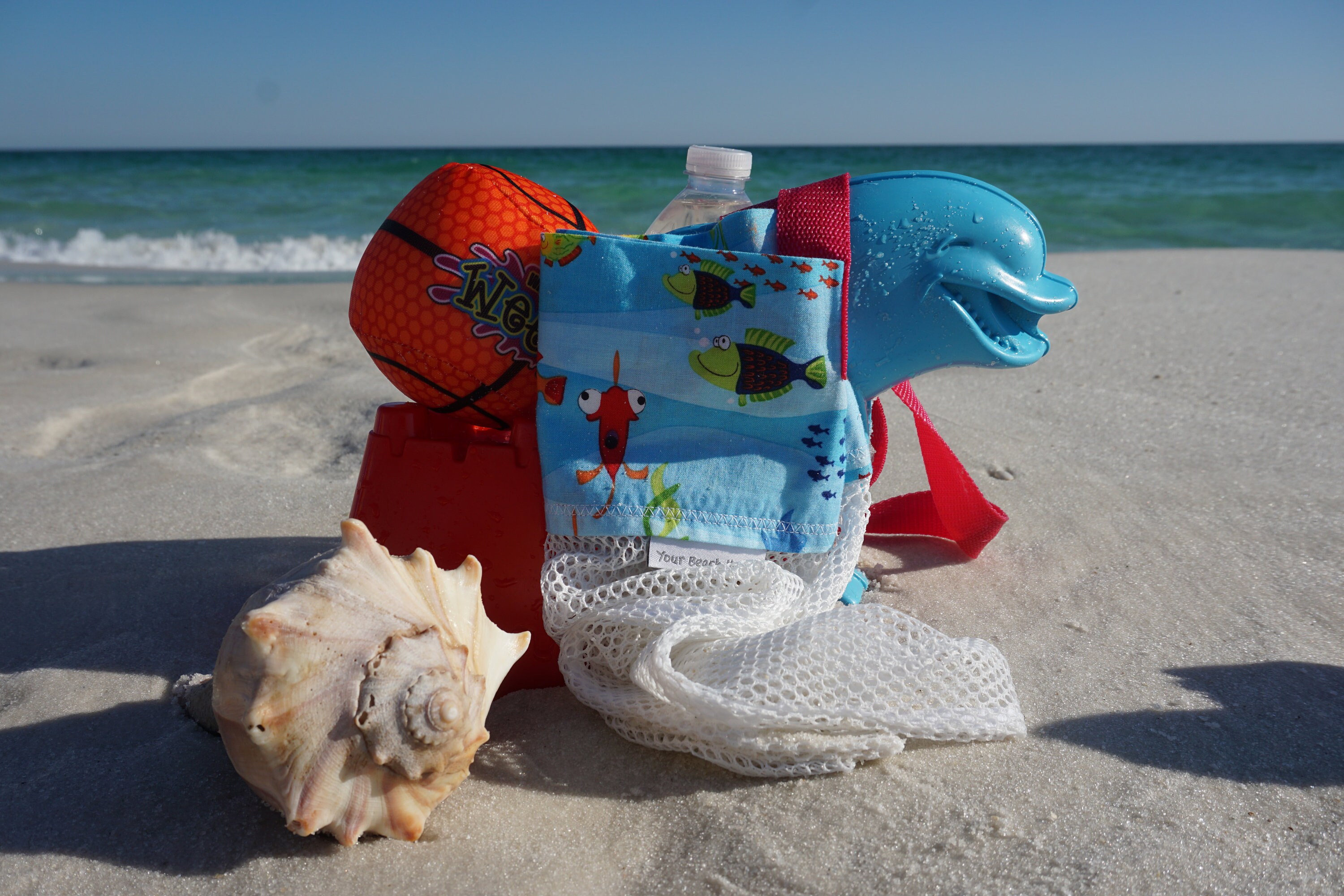 Fish Seashell Bag, Shell Collecting Bag, Scallop Bag, Adult, Kids, Mesh ...