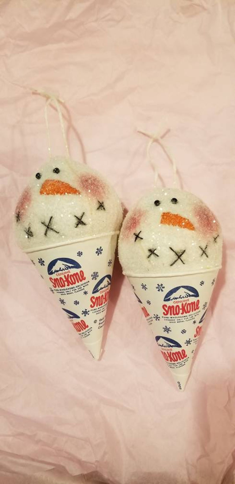 Vintage Snow Cone Ornament - Etsy