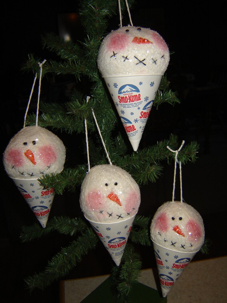 Vintage Snow Cone Ornament - Etsy