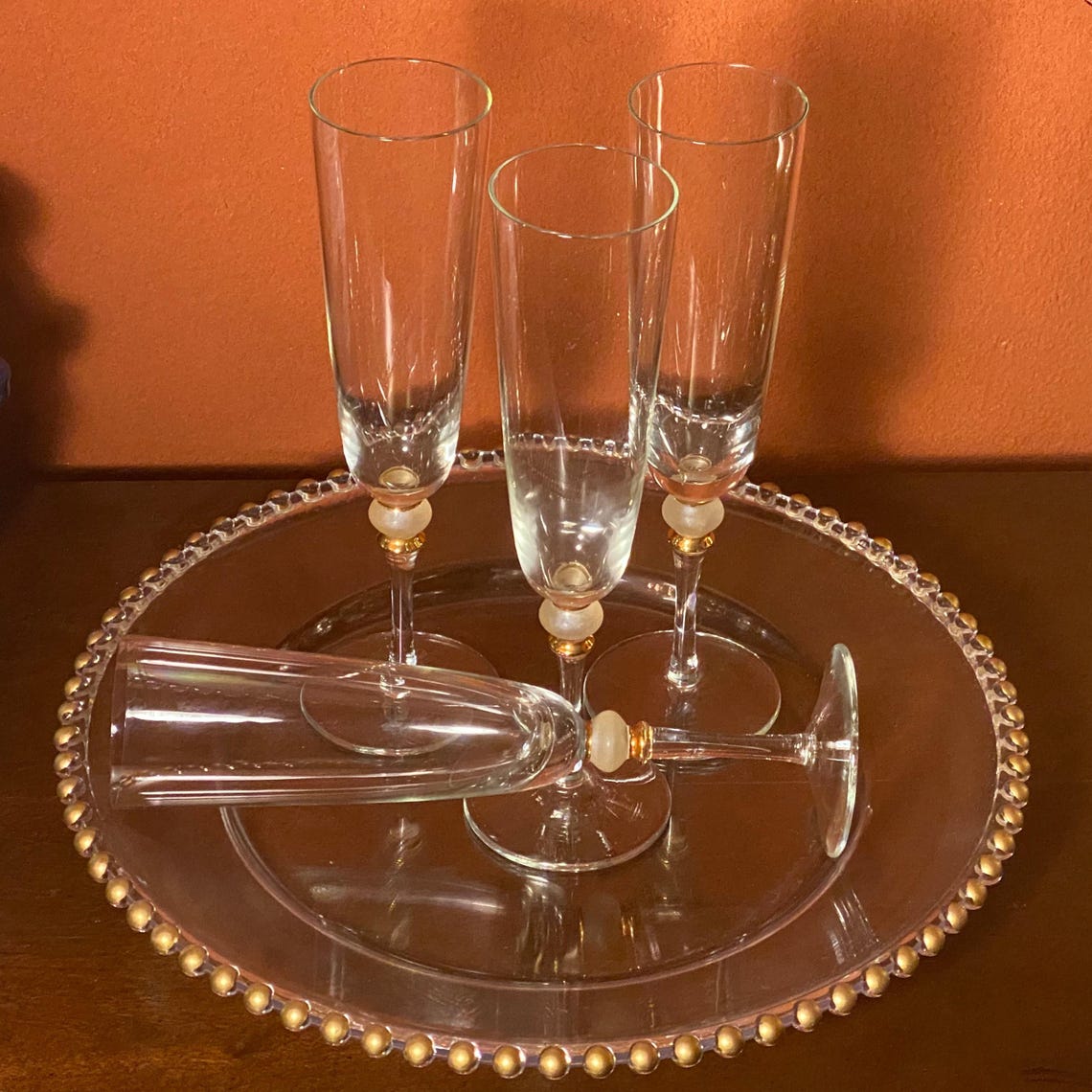 Fluted Champagne Kristina Collection (romania) by FOSTORIA - Etsy