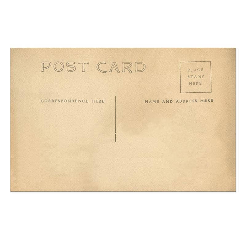 Postcard Back Design - Etsy