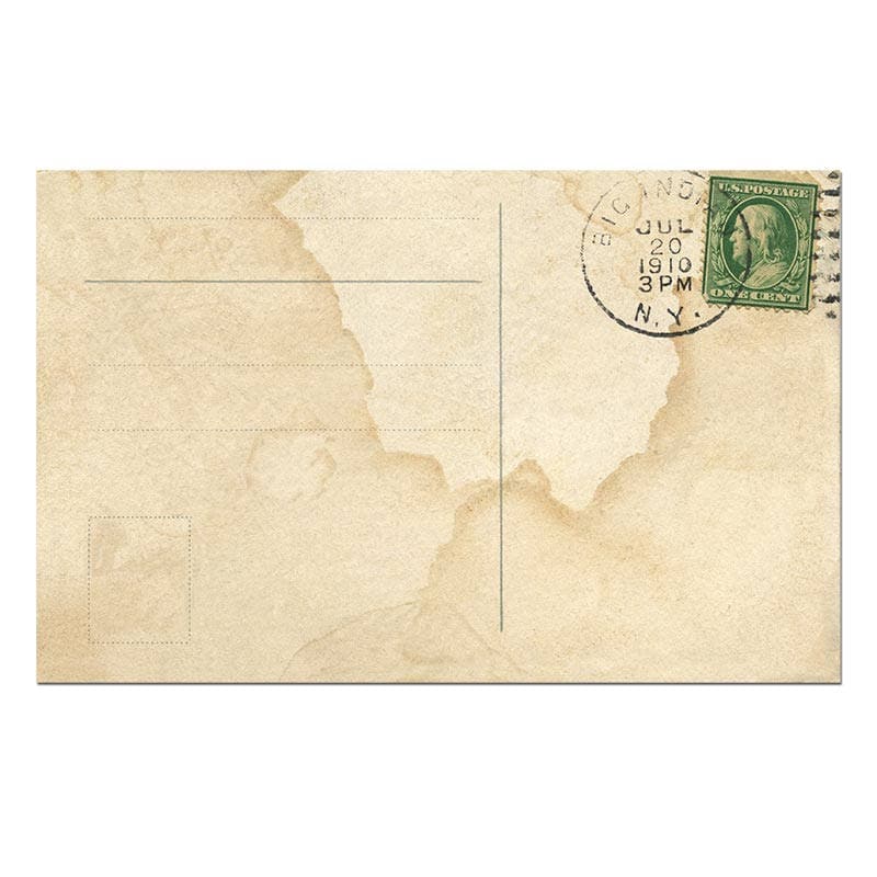 Blank Vintage Postcard Template Blank Vintage Postcard Template