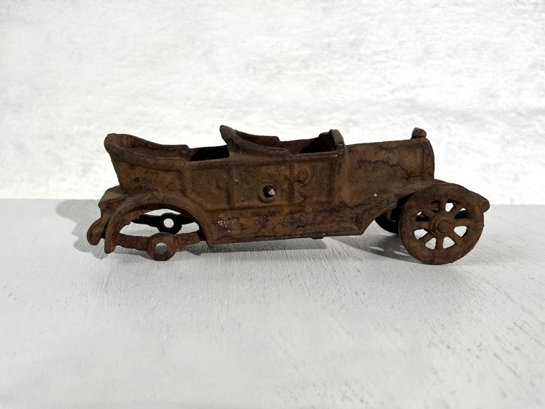 Antique Cast Iron Toy Car - Etsy