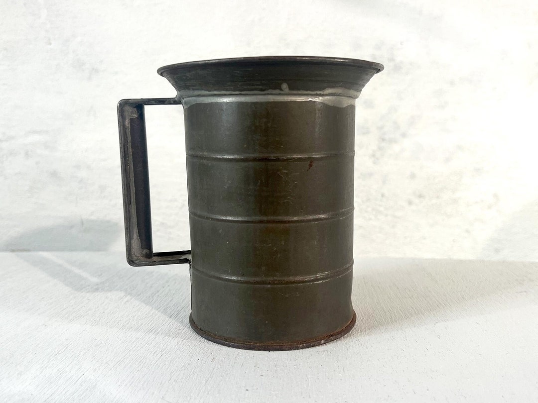 Antique Tin Tankard - Etsy
