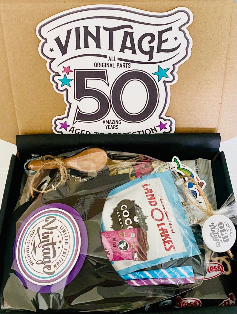 50th Birthday Gift Box for Men and Women, Happy 50th Birthday - Etsy