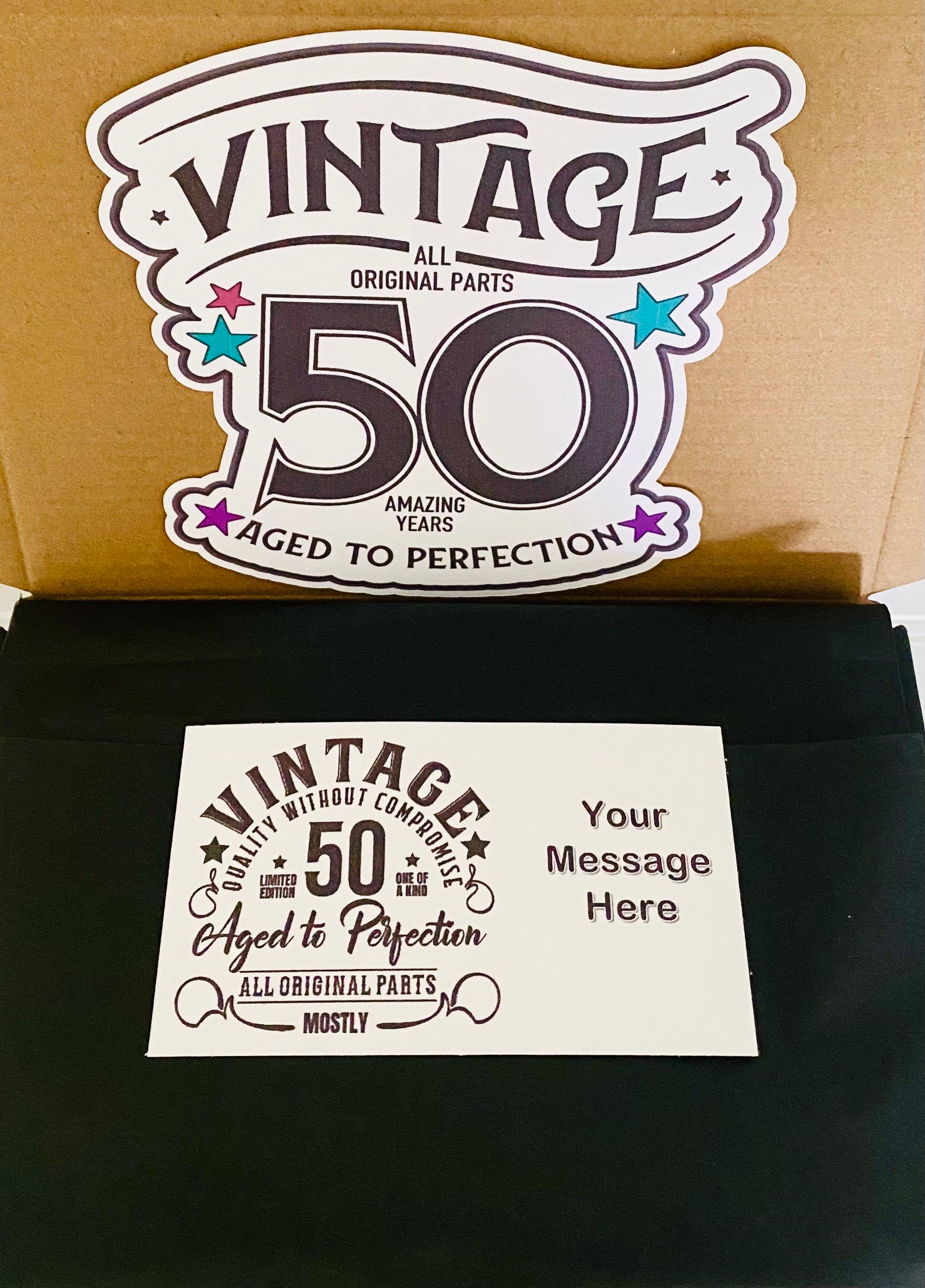 50th Birthday Gift Box for Men and Women, Happy 50th Birthday - Etsy