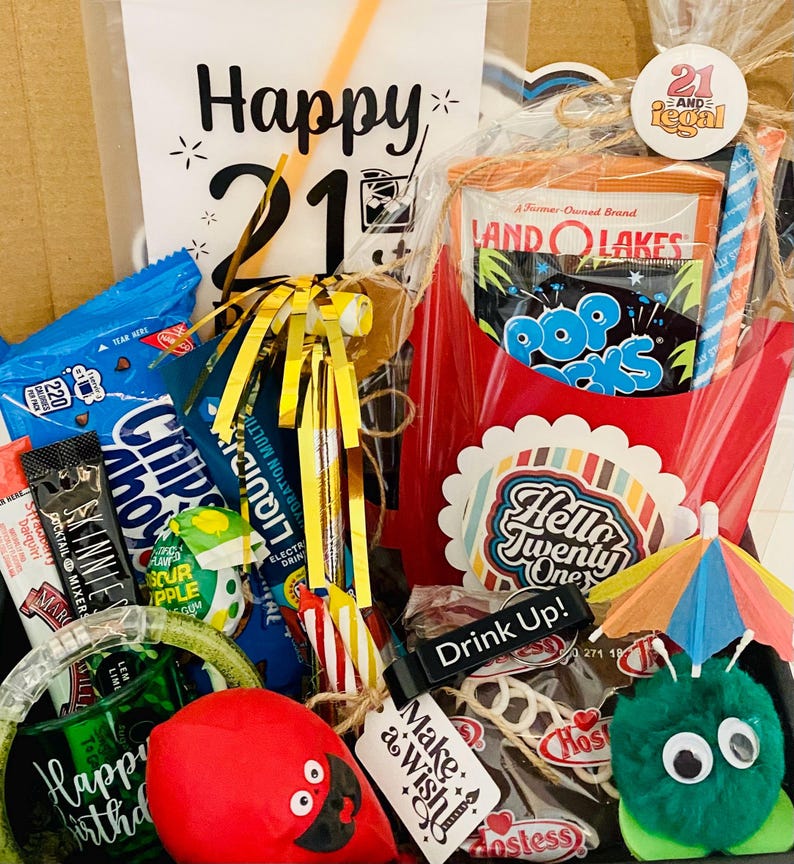 21st Birthday Box, Happy Birthday, Finally Legal, Finally 21, Twenty ...