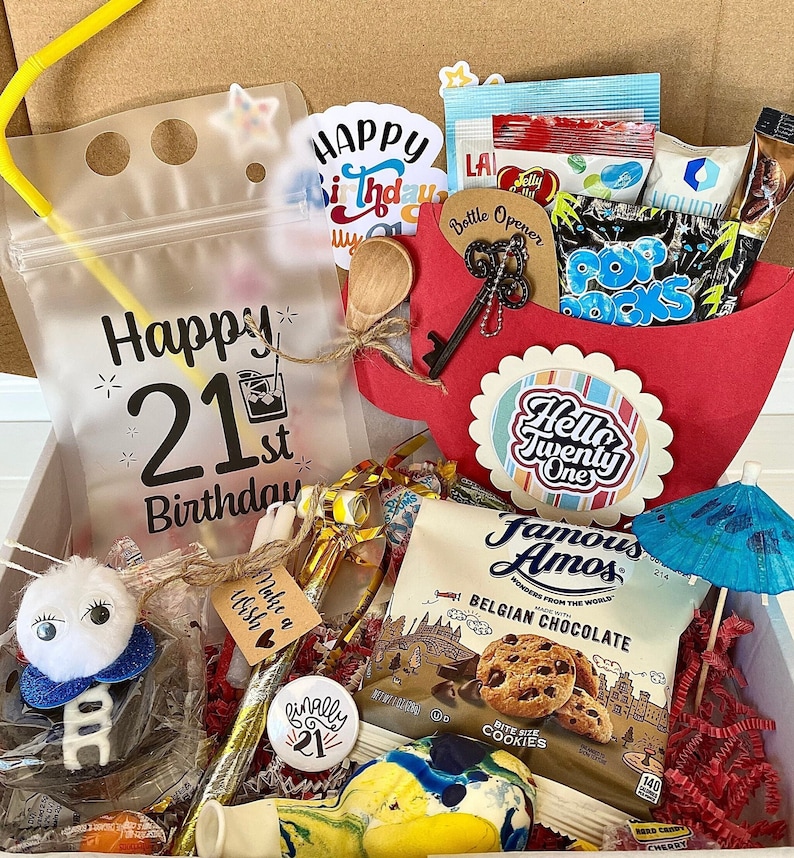 21st Birthday Box Happy Birthday Finally Legal Gift - Etsy