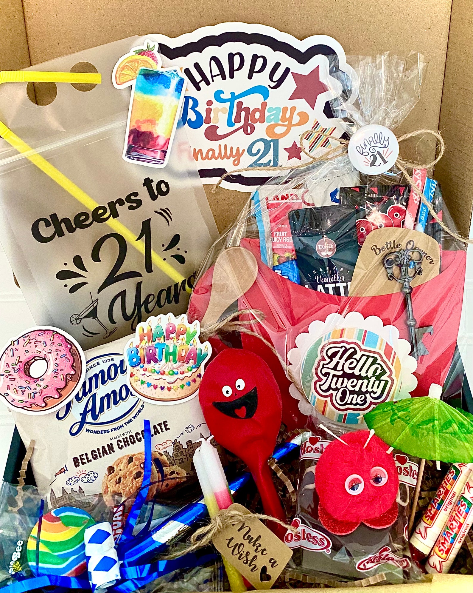 21st Birthday Box Happy Birthday Finally Legal Finally 21 - Etsy