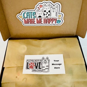 Cat Lover Box, Furbaby Toys and Snack Box, Cat Treats, Cat Toy Box, New ...