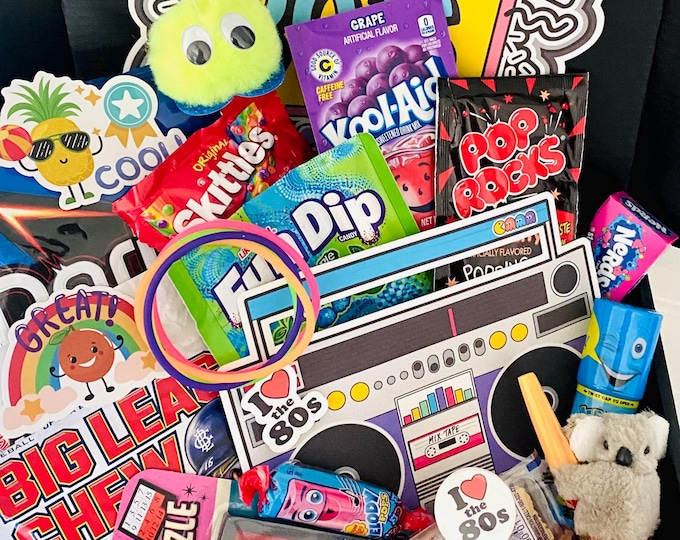 80s Retro Snack Box: Candy, Toys and Novelty Gift, 80's Throwback - Etsy