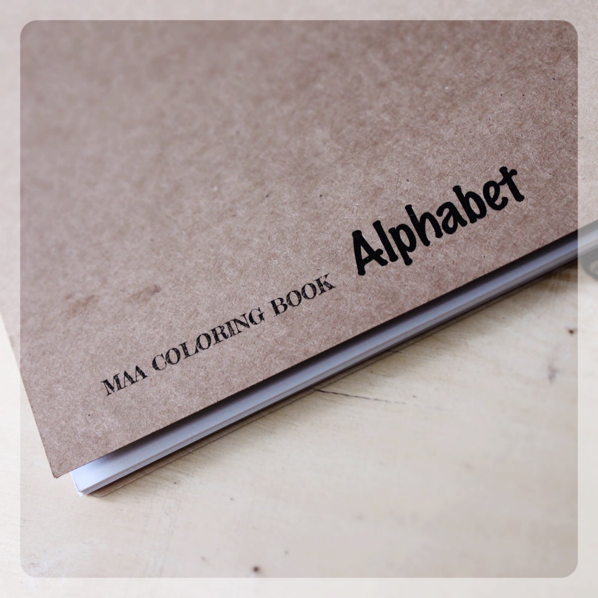 MAA COLORING BOOK [alphabet] - Etsy