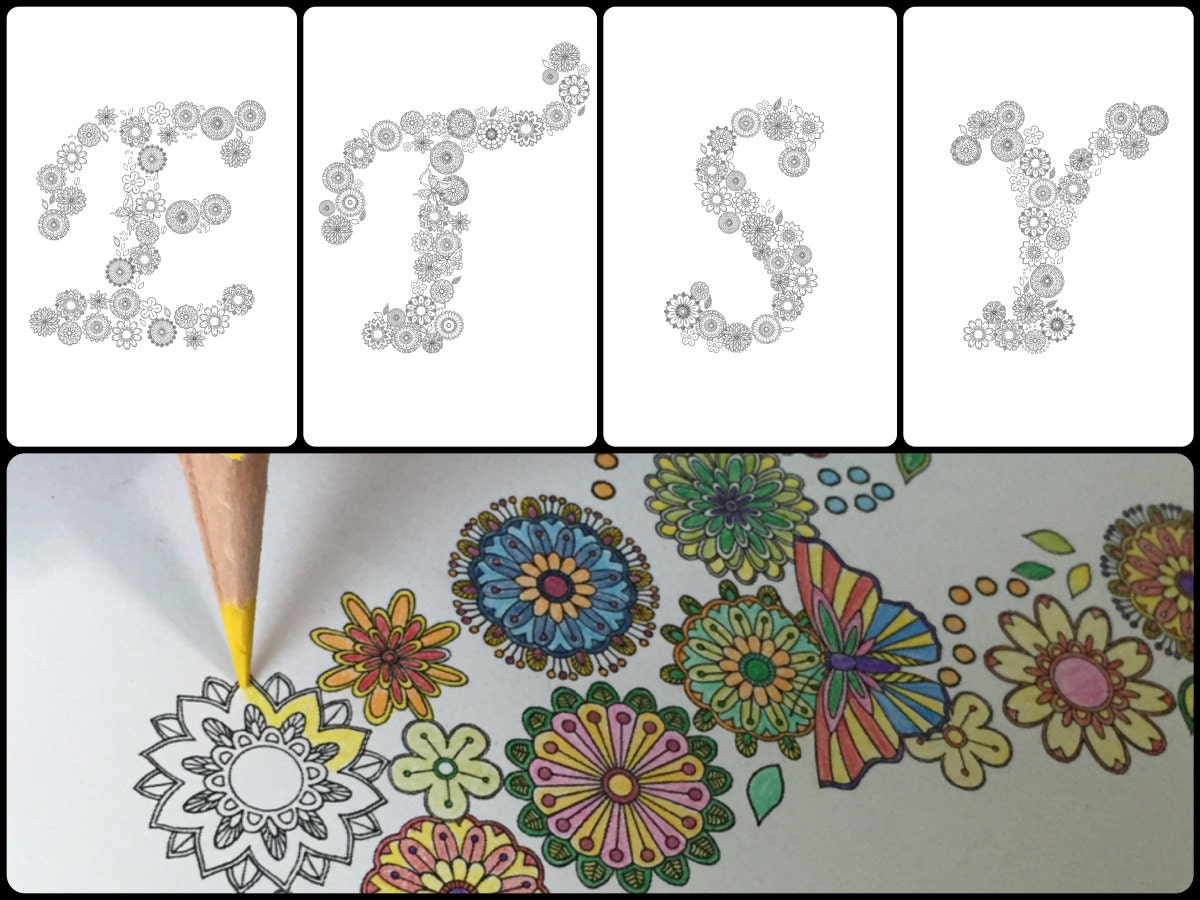 MAA COLORING BOOK [alphabet] - Etsy