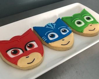 Pj Mask Cookies | Etsy