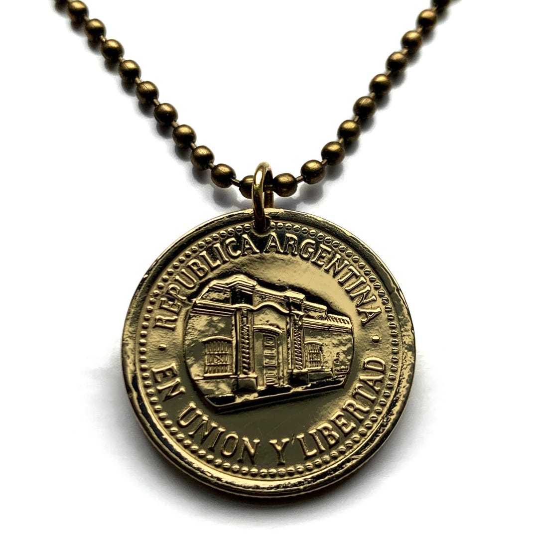 2010 Argentina 50 Cent Coin Pendant Independencia Casa De Tucuman ...