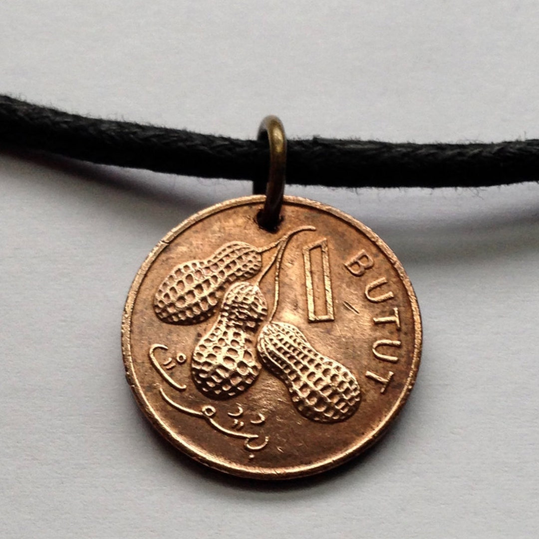 1973 Gambia Butut Coin Pendant Gambian Peanuts Serekunda Brikama Banjul ...