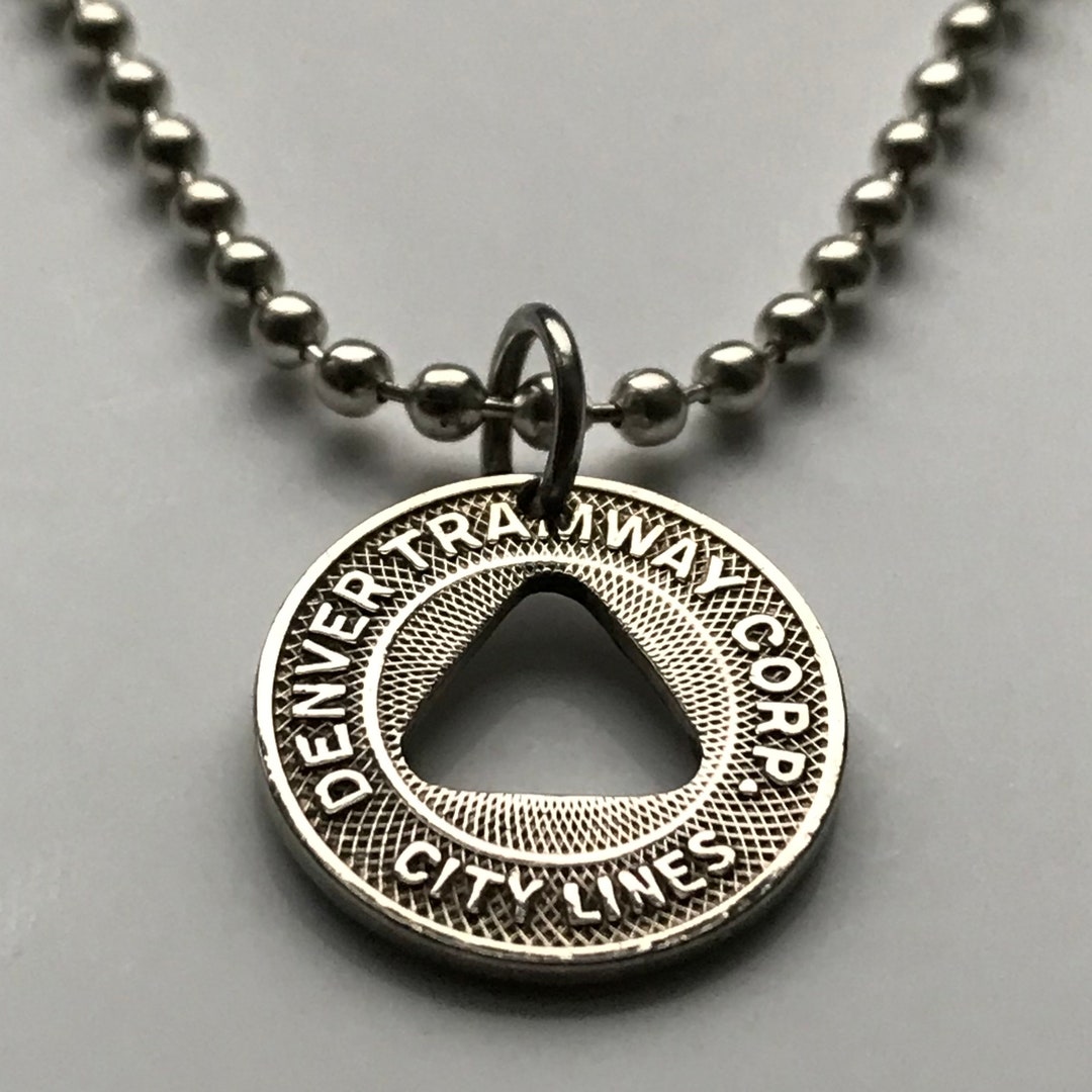 1950's Denver, Colorado Tramway Corp. City Lines Coin Token Pendant ...