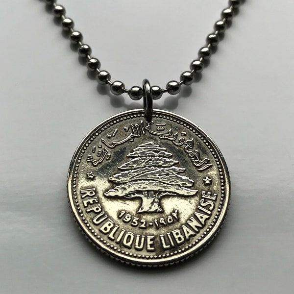 Silver Lebanese Cedar Tree Necklace - Etsy