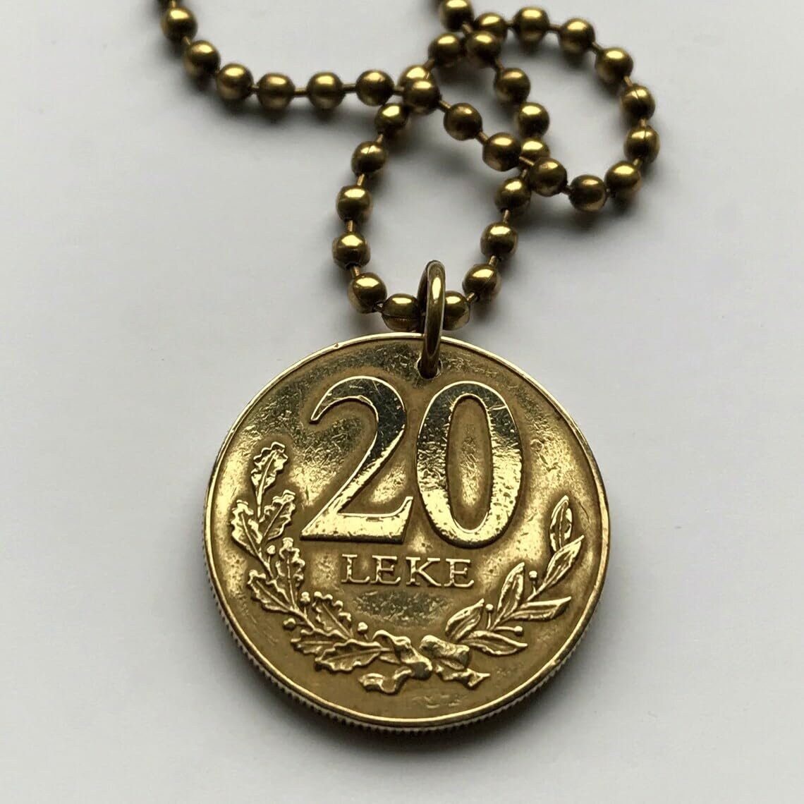 2000 Albania Shqiperi 20 Leke Coin Pendant Liburne Galley Boat Ship ...