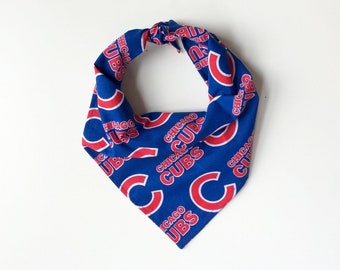 MLB Chicago Cubs Baseball Tie on Dog Bandana - Etsy
