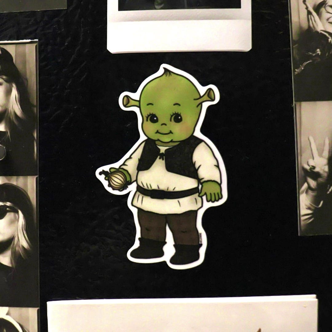 Shrek Kewpie Baby Fridge Magnet | Matte | Movie Inspired | Cartoon ...