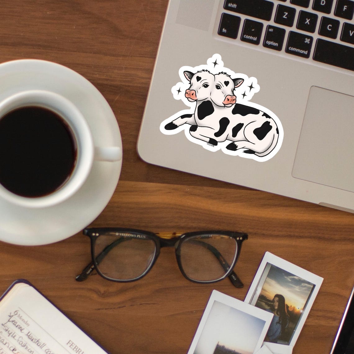 Two-headed Calf Vinyl Sticker | Matte | Waterproof Sticker | Cute ...