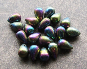 Tear drop beads | Etsy