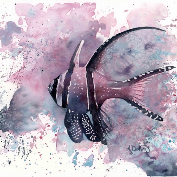 Angelfish Painting - Etsy